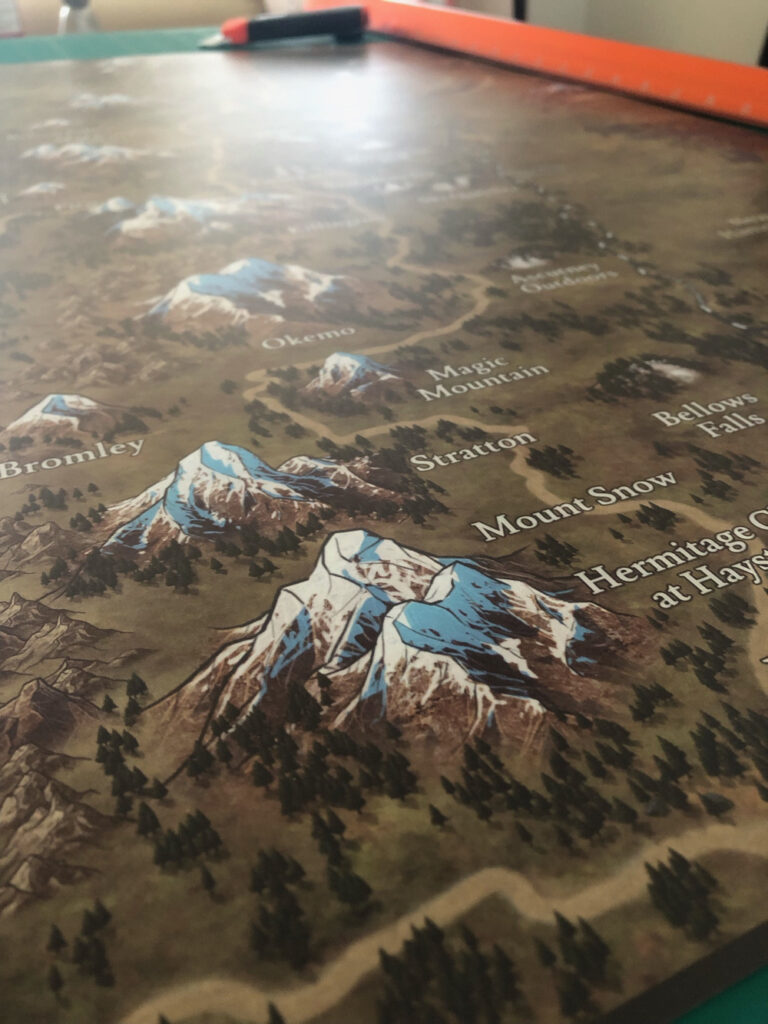 2023 VT Ski Resorts Map Print - First Print Run Poster